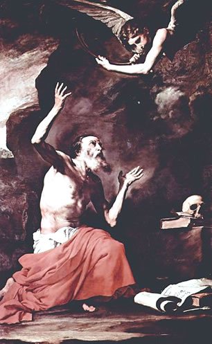 San Jerónimo y el Ángel del Juicio, Miguel – San Miguel Arcángel