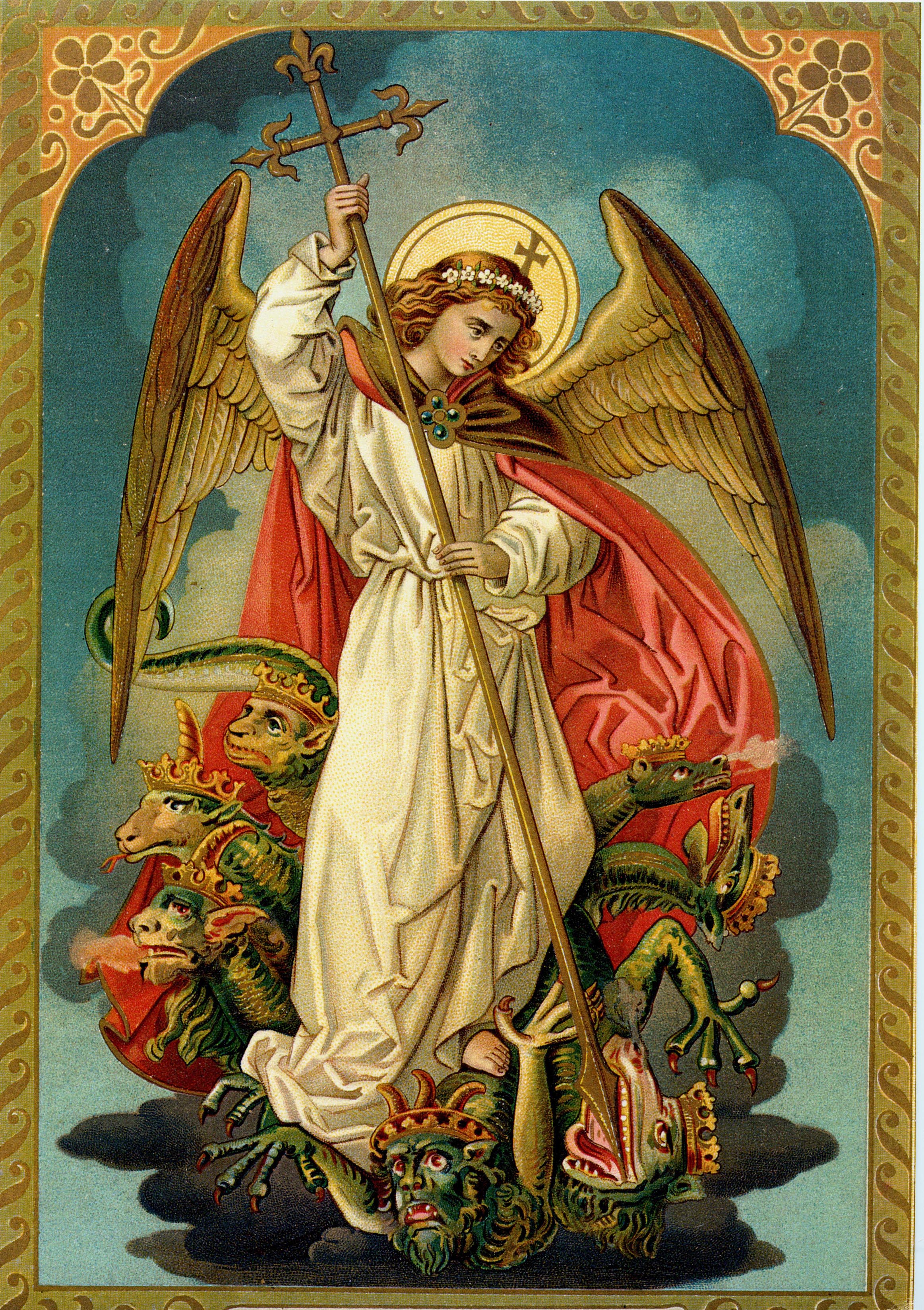 El Príncipe de la milicia celestial en batalla – San Miguel Arcángel