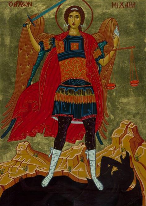 San Miguel Arcángel con su espada y su balanza – San Miguel Arcángel